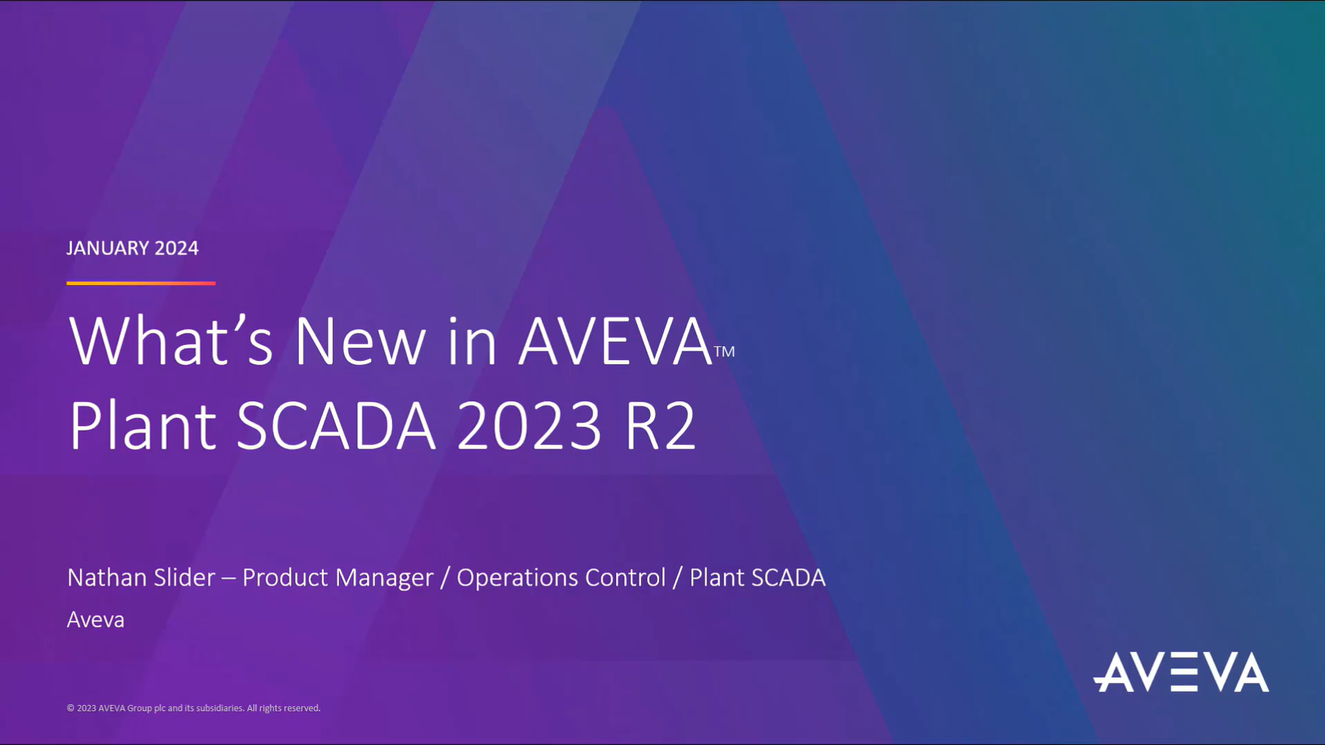 AVEVA Plant SCADA 2023 R2 版本更新